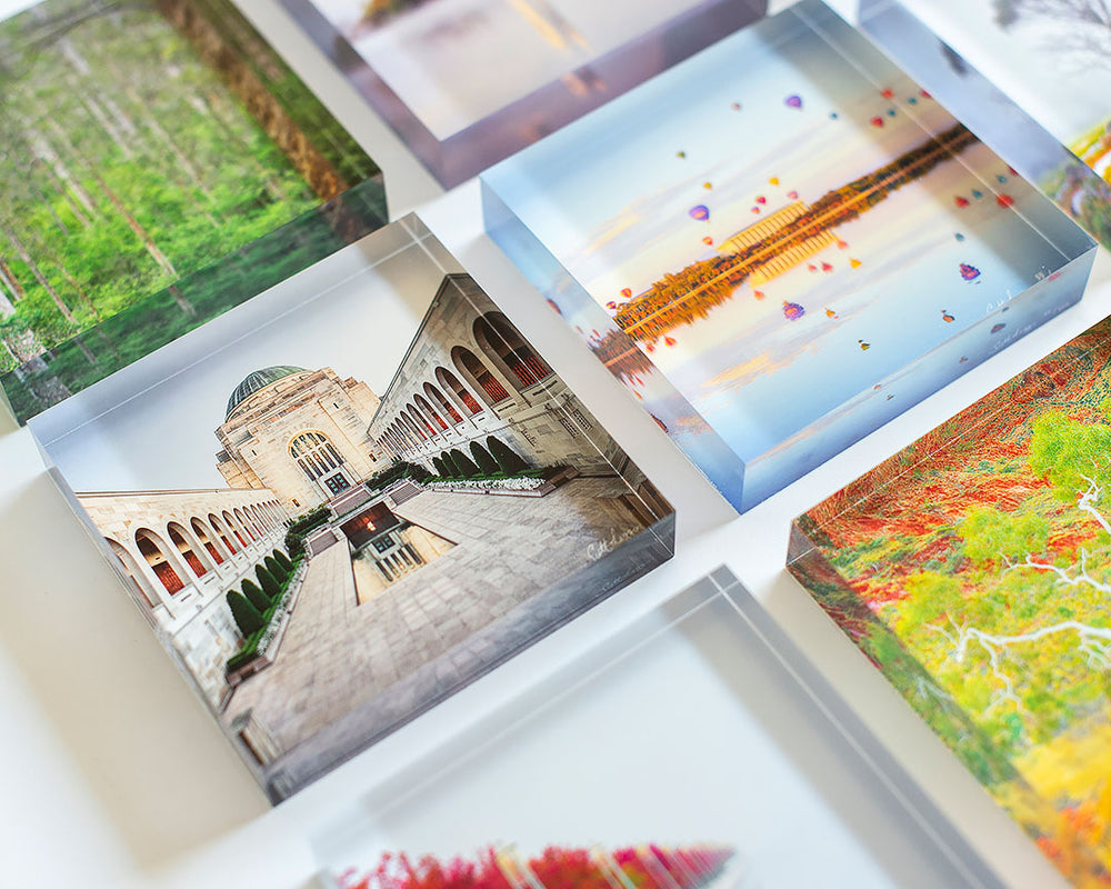 INFLUX. Australian Made Artwork. Acrylic Block.