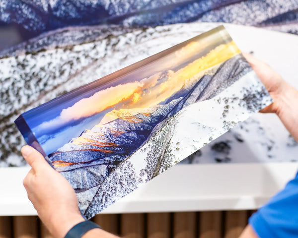 Alpine Magic. Mt Feathertop And Mt Fainter - Victoria. Acrylic Block.