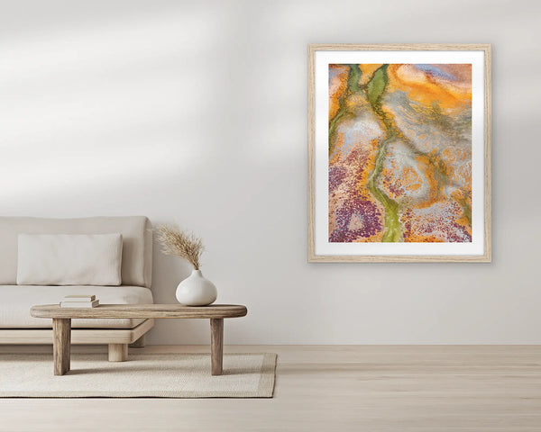 Collision. Abstract Patterns Roebuck Bay The Kimberley. Wall Art Print