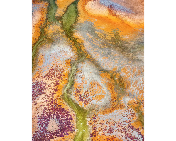Collision. Tidal Patterns. Roebuck Bay - WA. Acrylic Block.