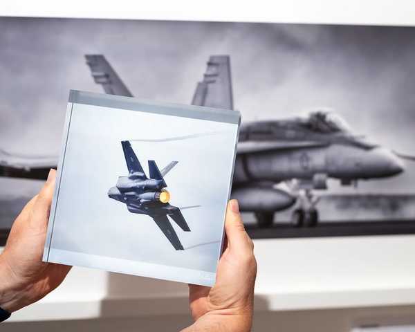 Lit. F-35 Joint Strike Fighter - RAAF. Acrylic Block.